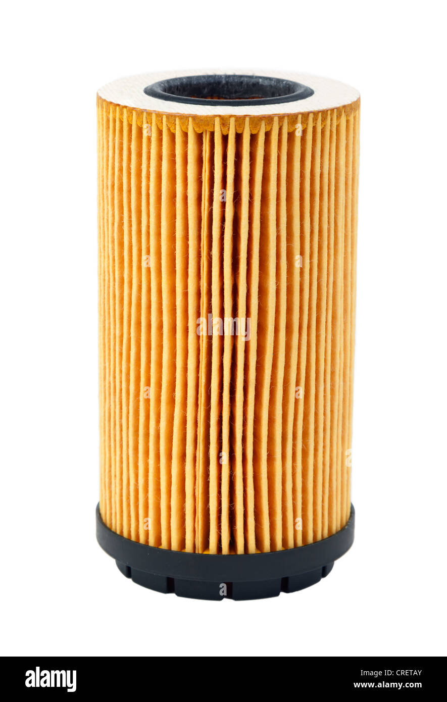 car oil filter isolated on white background Stock Photo - Alamy