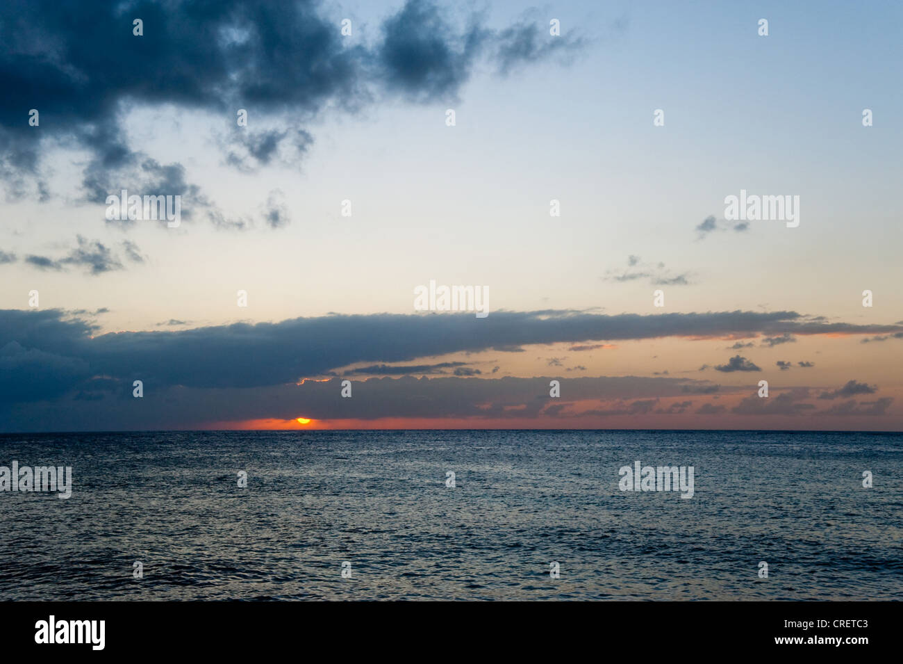 Grand Cayman sunset Stock Photo - Alamy