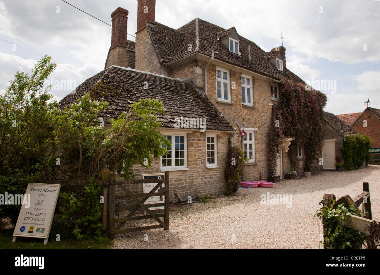 Buscot Manor, Buscot, Nr Lechlade, Oxfordshire, England, UK Stock Photo ...