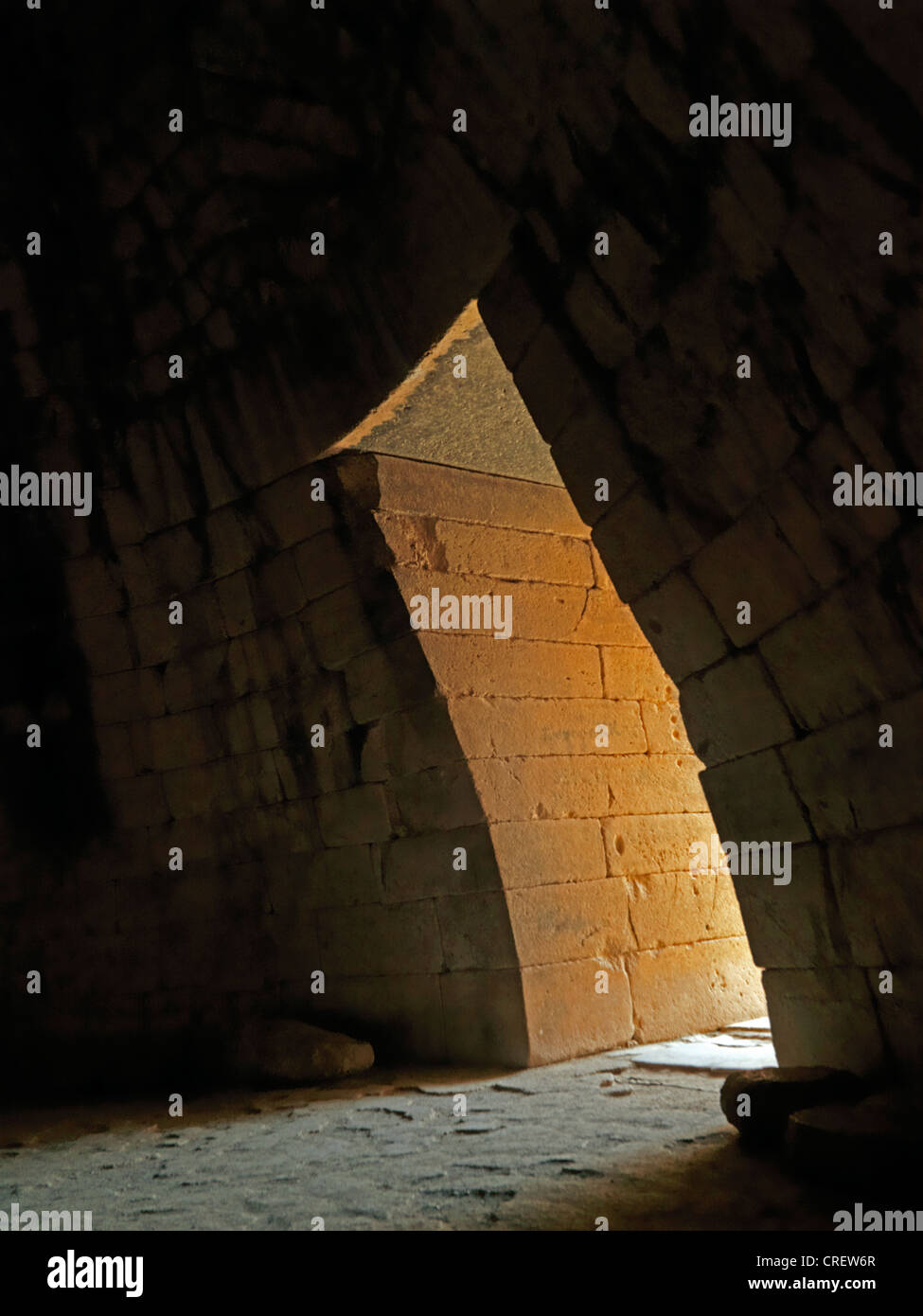 Mycenae Peloponnese Greece Tholos Tomb Treasury of Atreus Stock Photo ...
