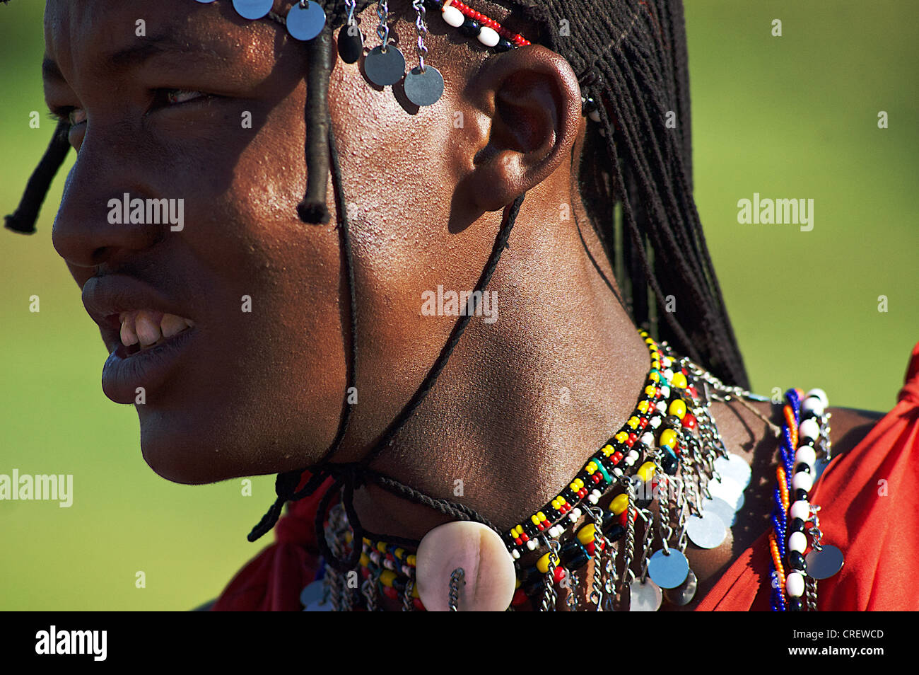 Portrait of a young Kenyan man at the wedding, Masai Mara, Kenya Stock ...