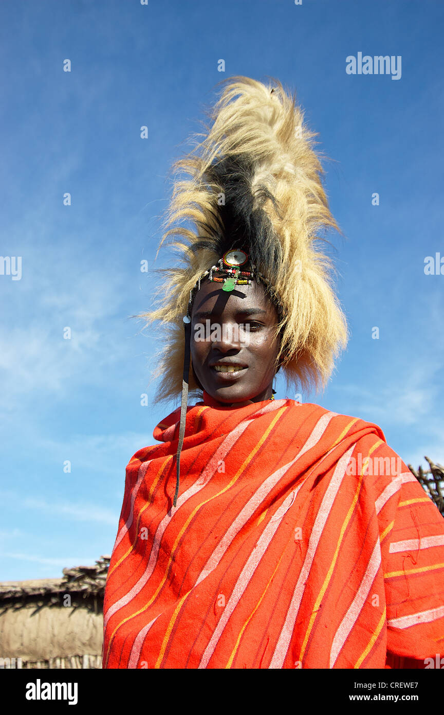 Portrait of a young Kenyan boy at the wedding. Masai Mara, Kenya Stock ...