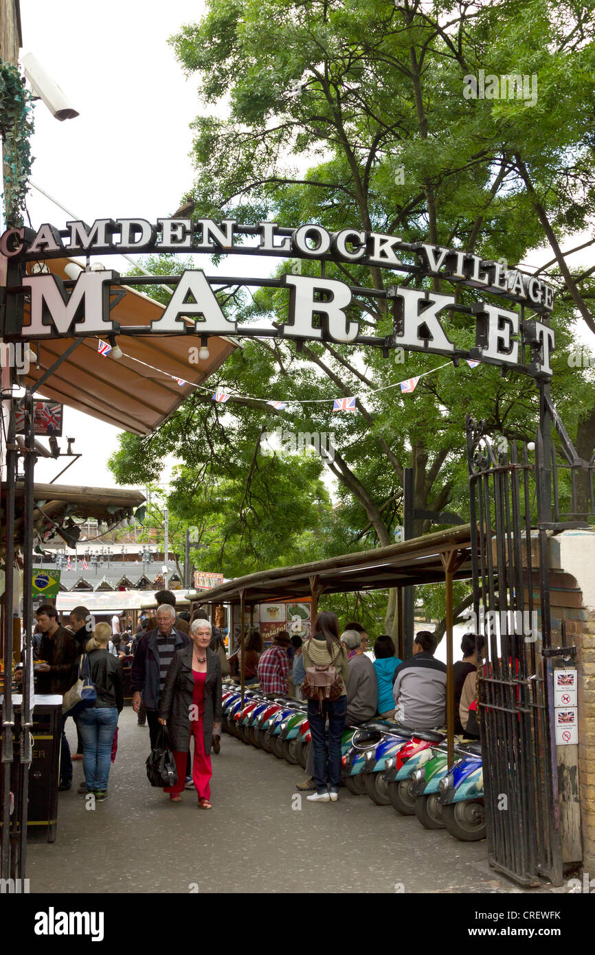Camden Lock Village Market London England UK Stock Photo - Alamy