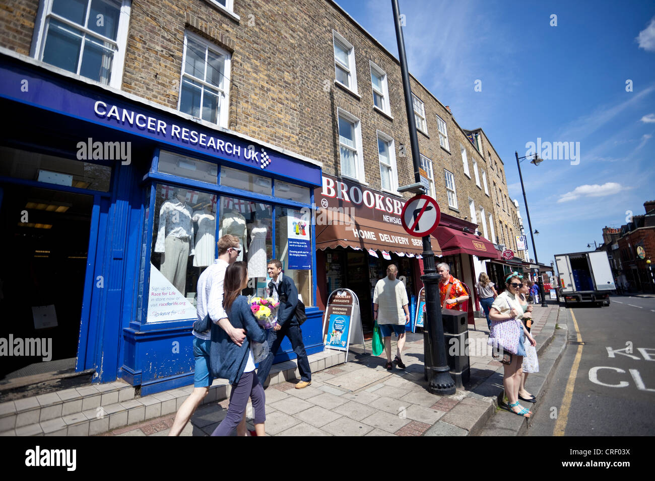 Highgate High Street scene, London, N6, England, UK Stock Photo - Alamy
