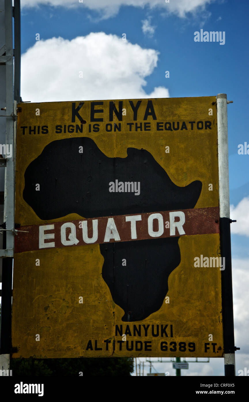 Kenya equator sign hi-res stock photography and images - Alamy