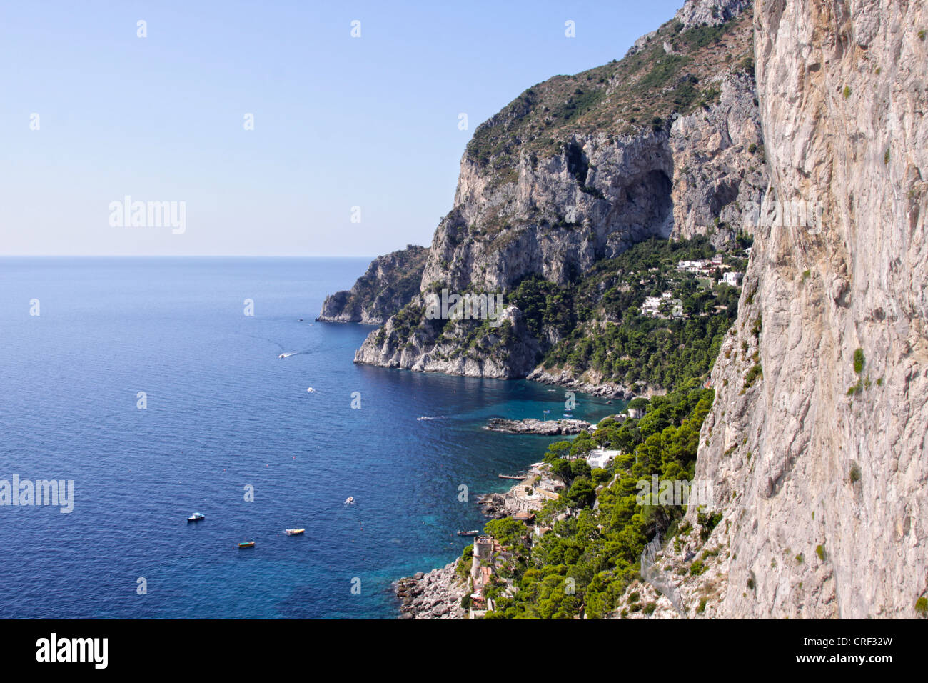 View on Capri Stock Photo - Alamy
