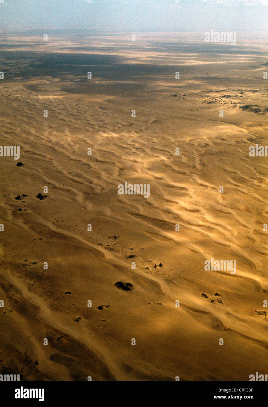 Saudi Arabia Desert From The Air Stock Photo - Alamy