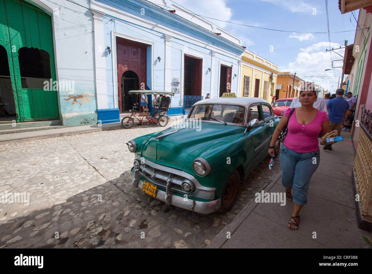 American old car in trinidad hi-res stock photography and images - Alamy