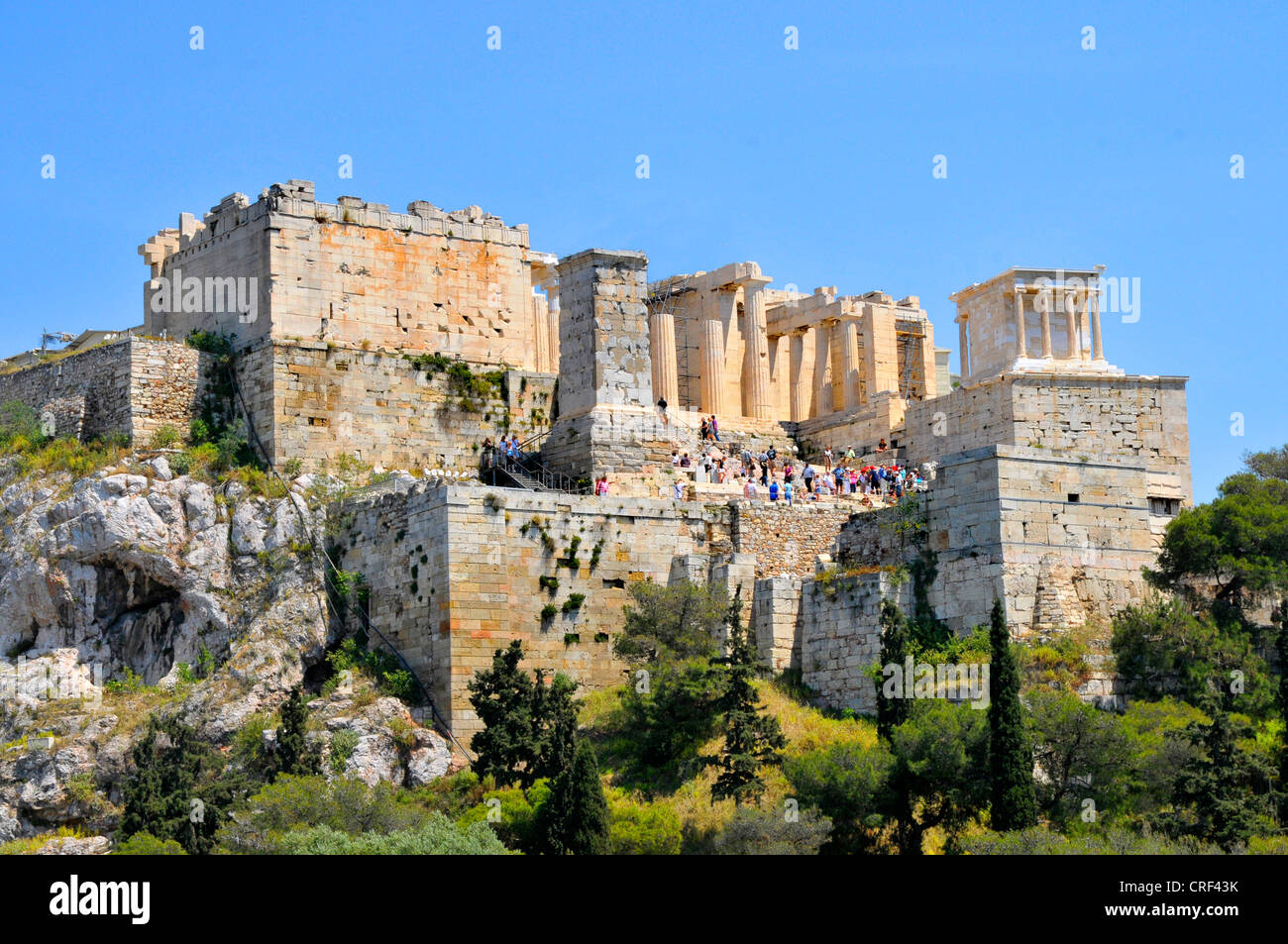 The Acropolis Athens Greece Ancient Building Stock Photo - Alamy
