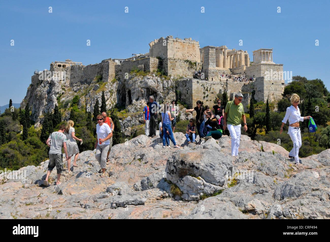 The Acropolis Athens Greece Ancient Building Stock Photo - Alamy
