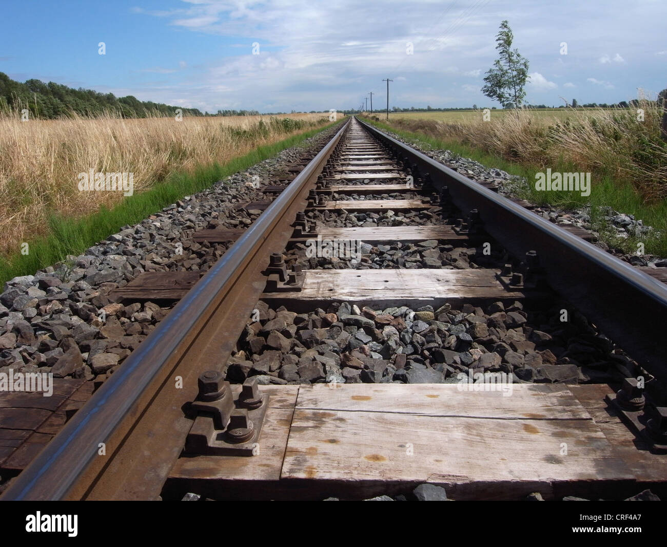 Railway track landscape hi-res stock photography and images - Alamy