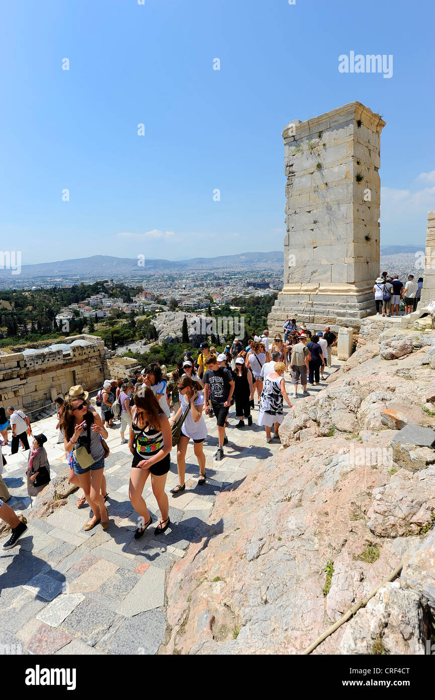 Entrance to Acropolis Propylaea Athens Greece Mnesicles Stock Photo - Alamy