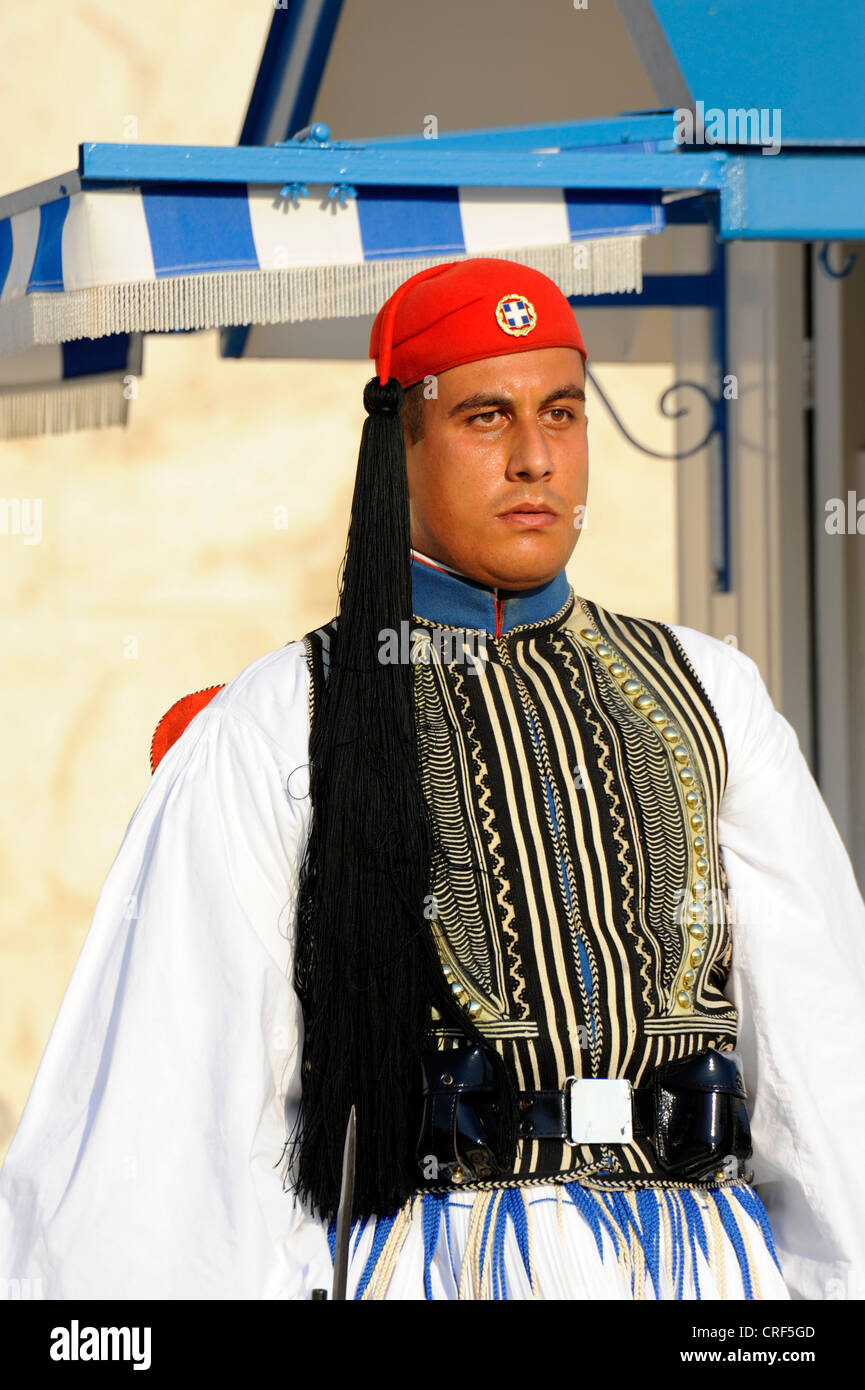 Soldier at Greek Parliament Building House Government Greece Athens ...