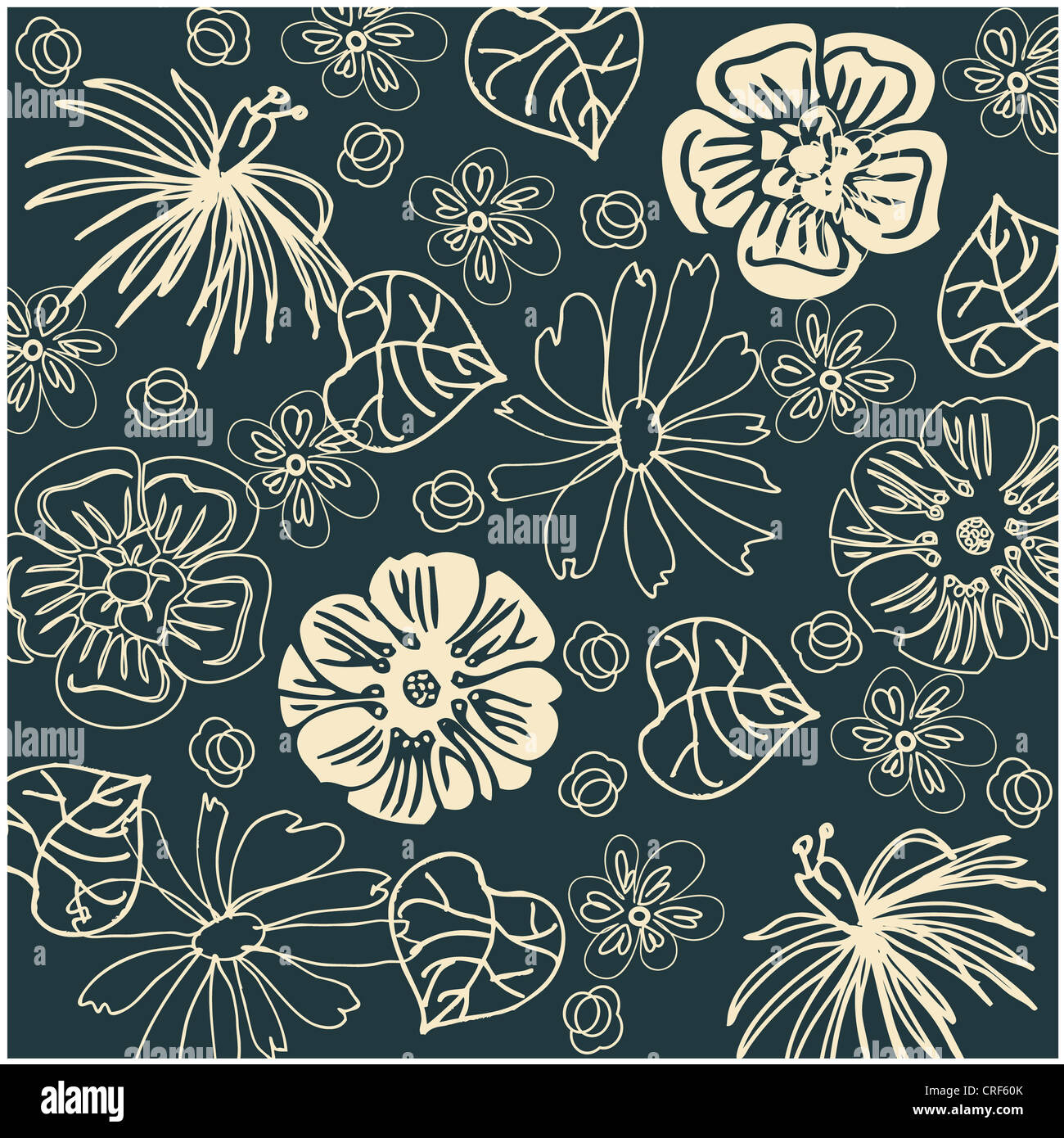 Art floral pattern vintage background Stock Photo - Alamy