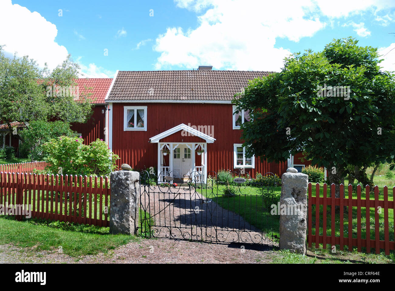 Bullerby, south yard, Sweden, Smaland, Bullerbue, Sevedstorp Stock ...