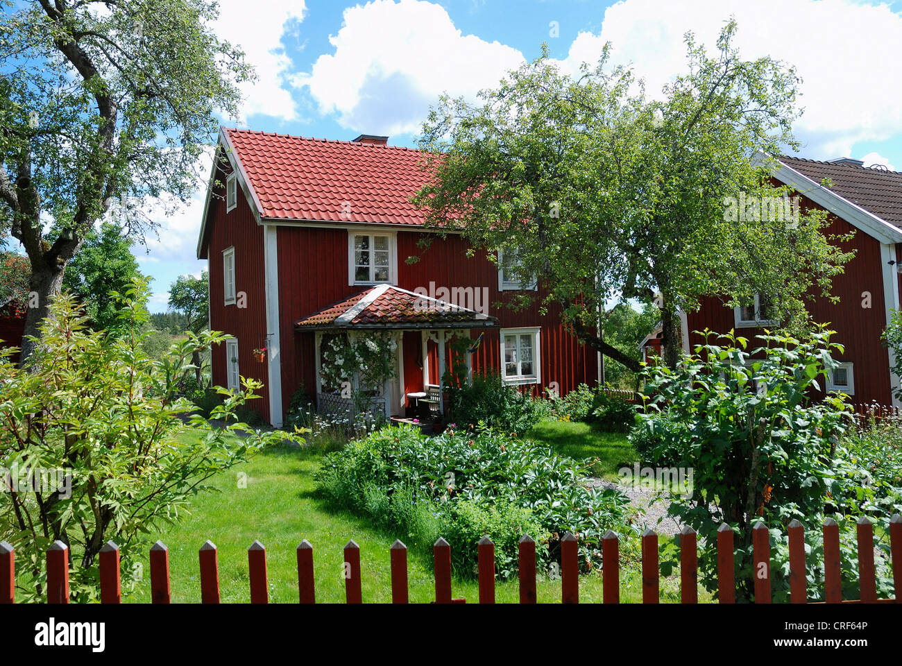 Bullerby, centre yard, Sweden, Smaland, Bullerbue, Sevedstorp Stock ...