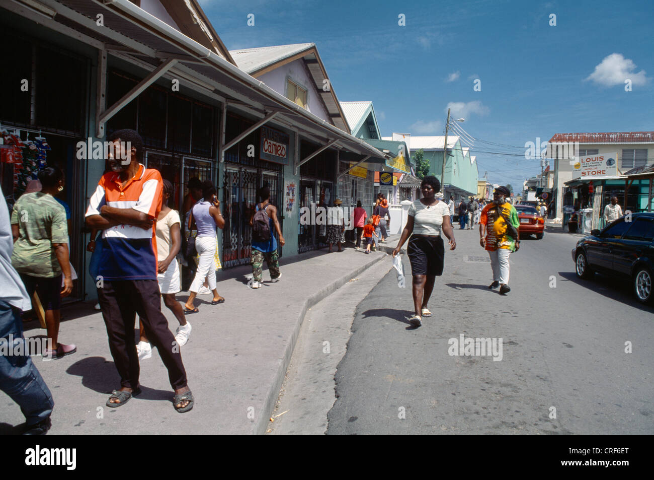 St Johns Antigua Local People Stock Photo - Alamy