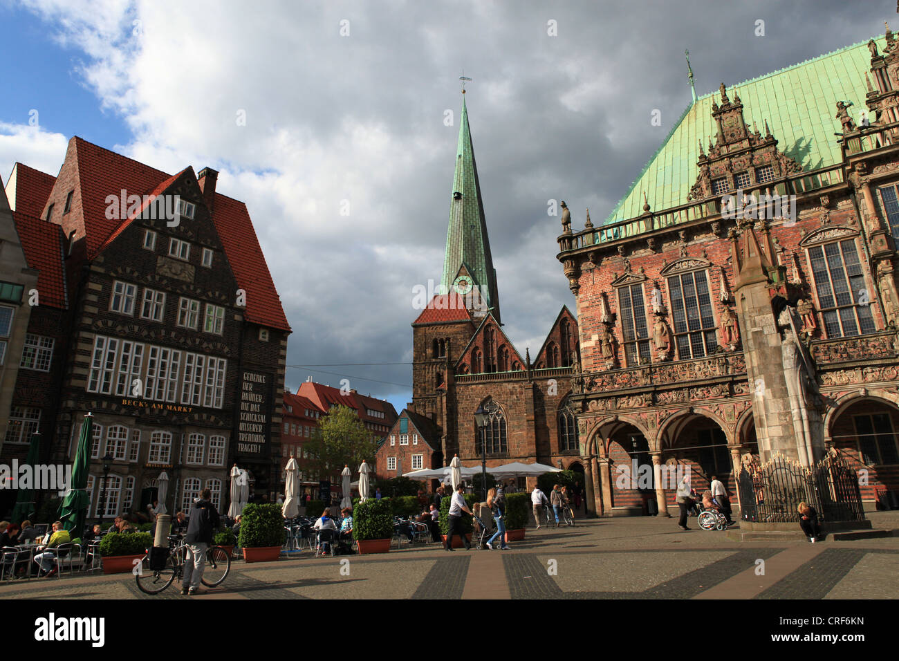 Bremen town square, Germany 2012 Stock Photo - Alamy