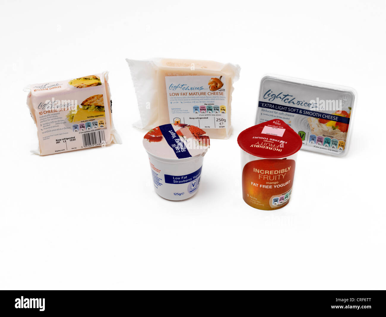 Low Fat Dairy Products Stock Photo - Alamy