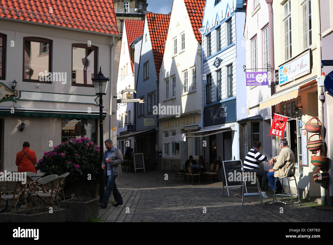 Historic Schnoor quarter in Bremen, Germany Stock Photo - Alamy