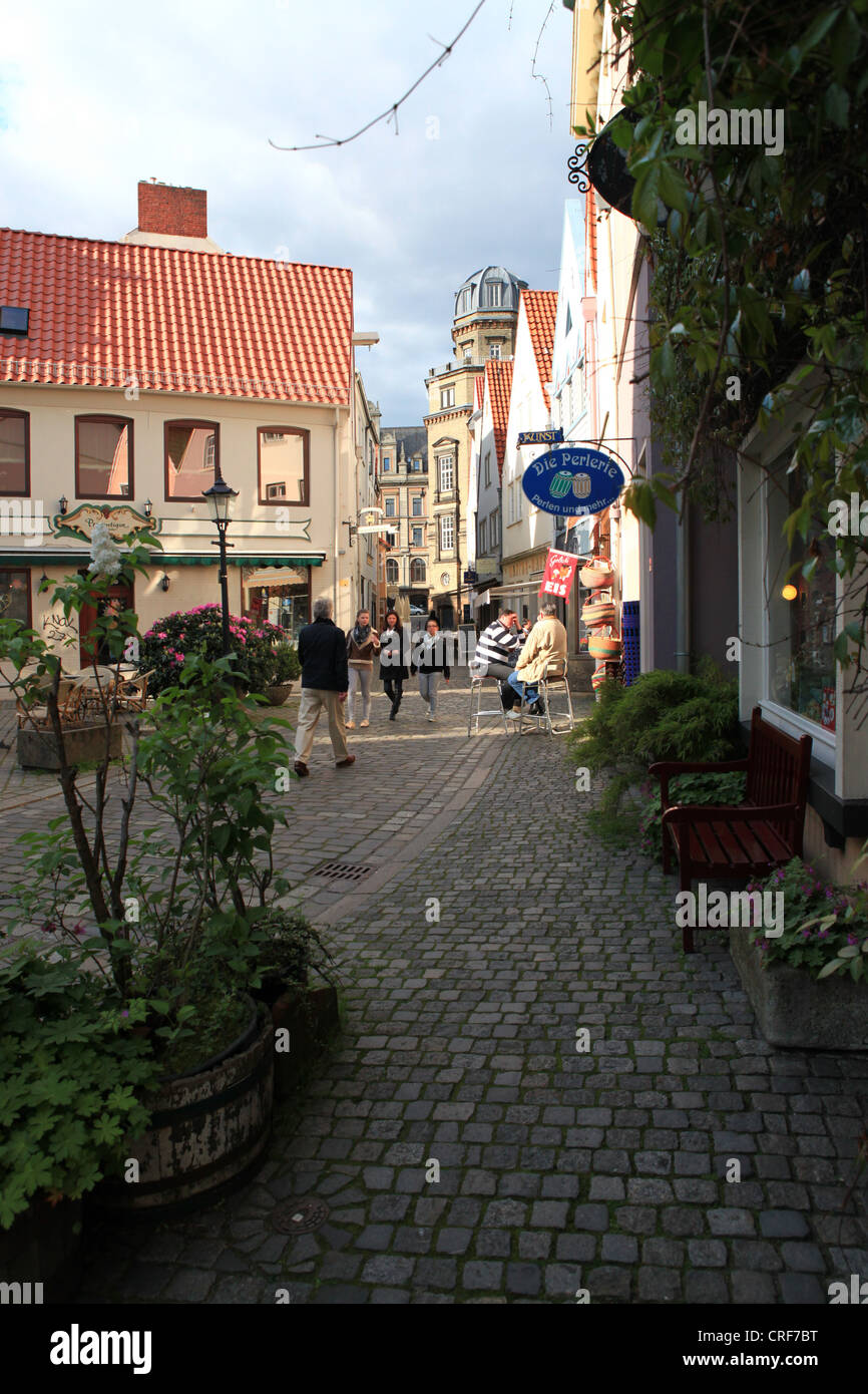 Historic Schnoor quarter in Bremen, Germany Stock Photo - Alamy