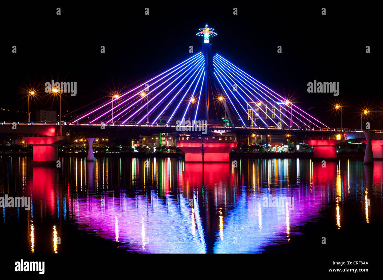 Illumination at Song Han Bridge Stock Photo - Alamy