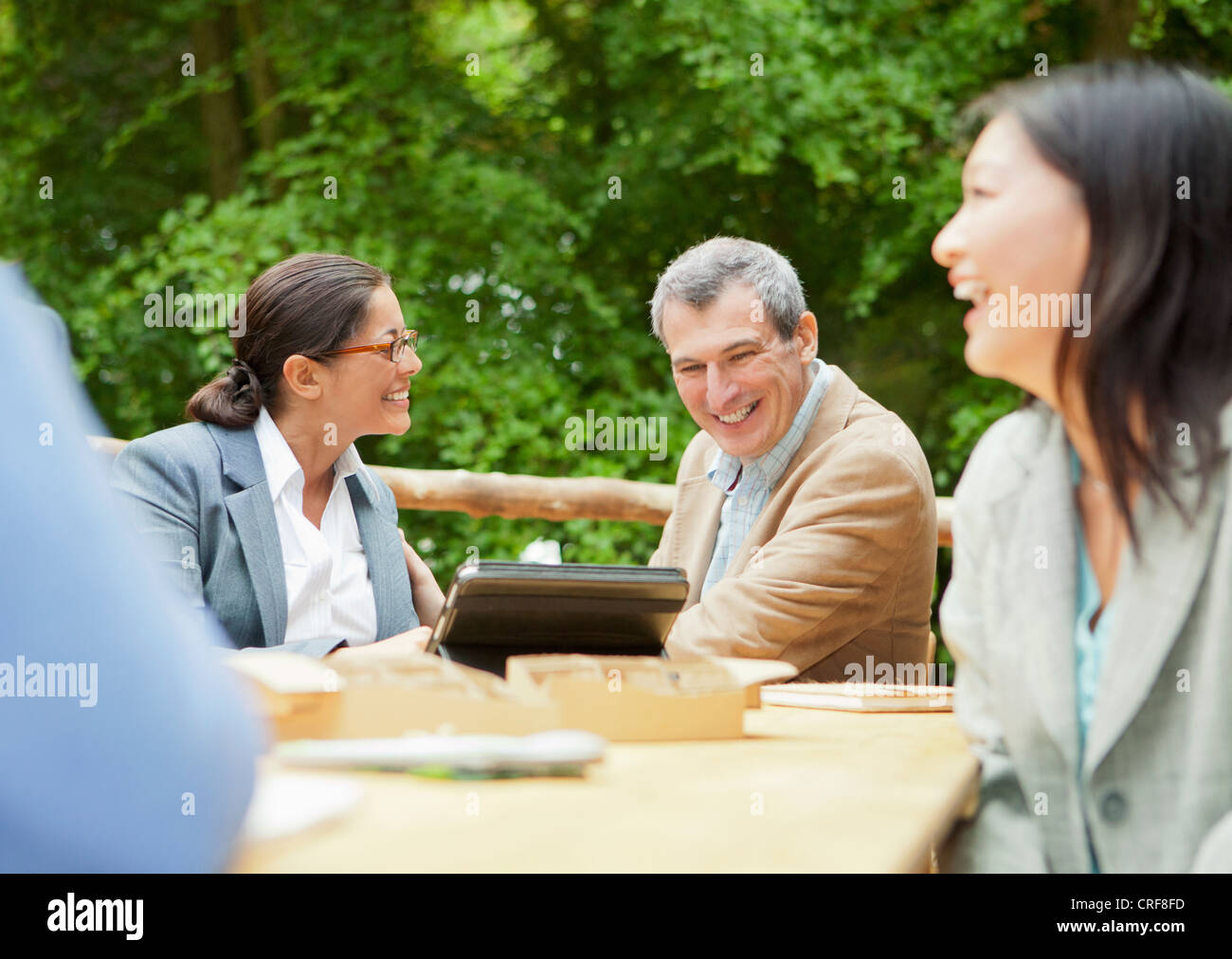 Business people talking in meeting Stock Photo - Alamy