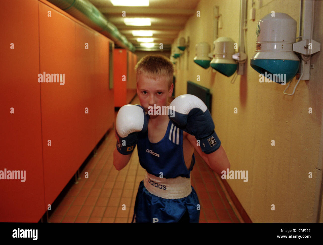 Aufwaermtraining in the locker room, Halle, Germany Stock Photo - Alamy