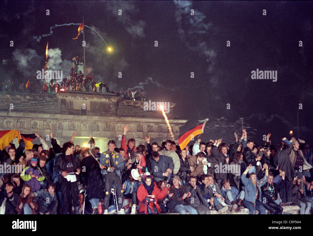 New Year's Eve 89/90, Berlin Stock Photo - Alamy