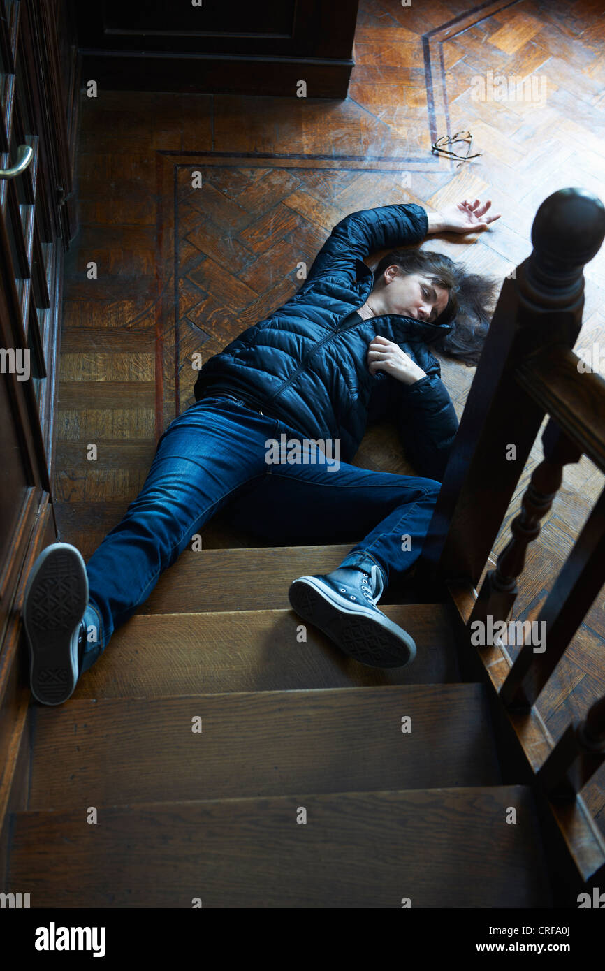 Falling Down Stairs Stock Photos & Falling Down Stairs Stock Images - Alamy