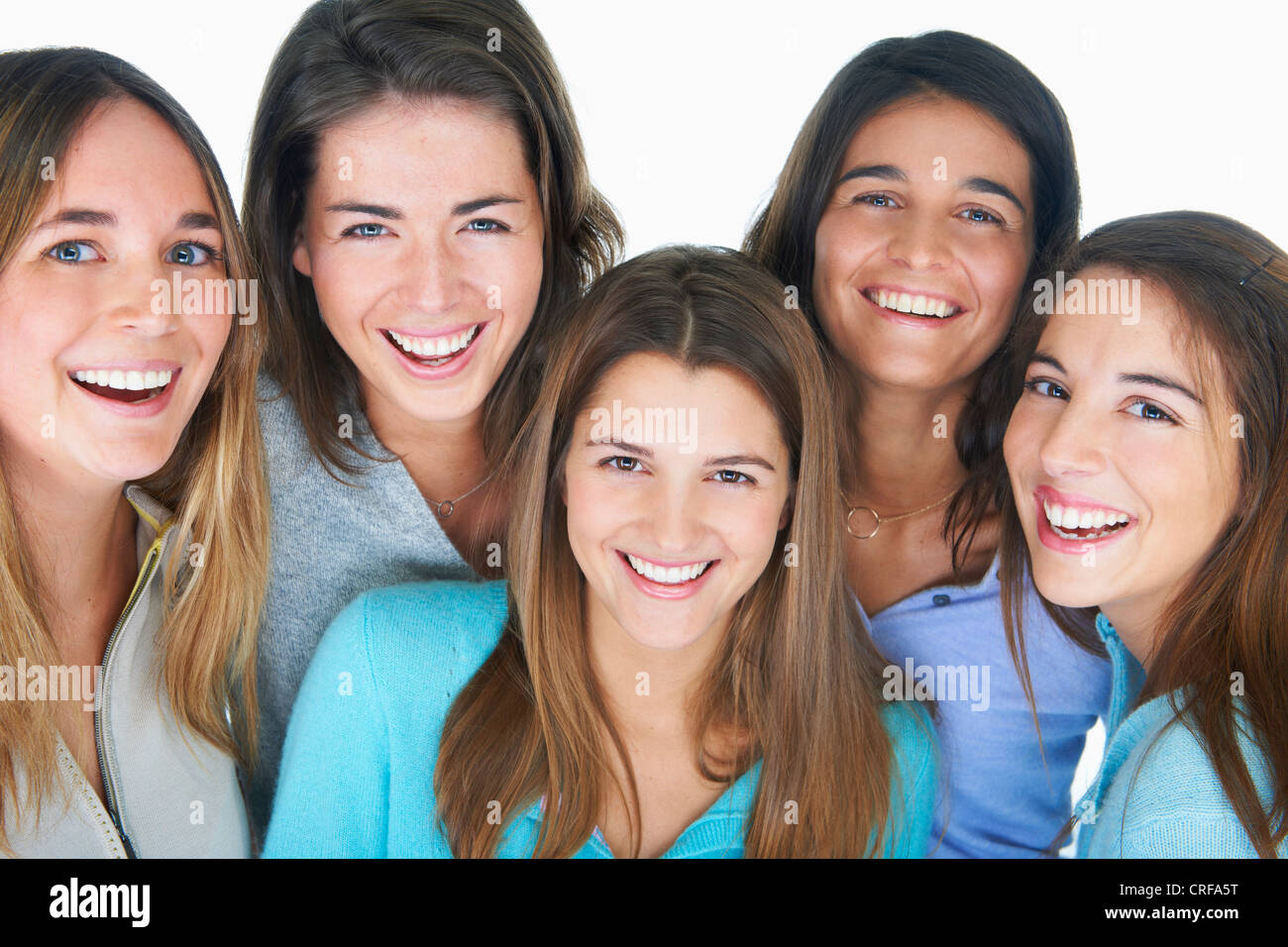 Group of women smiling together Stock Photo - Alamy Group of women smiling together Stock Photo - Alamy