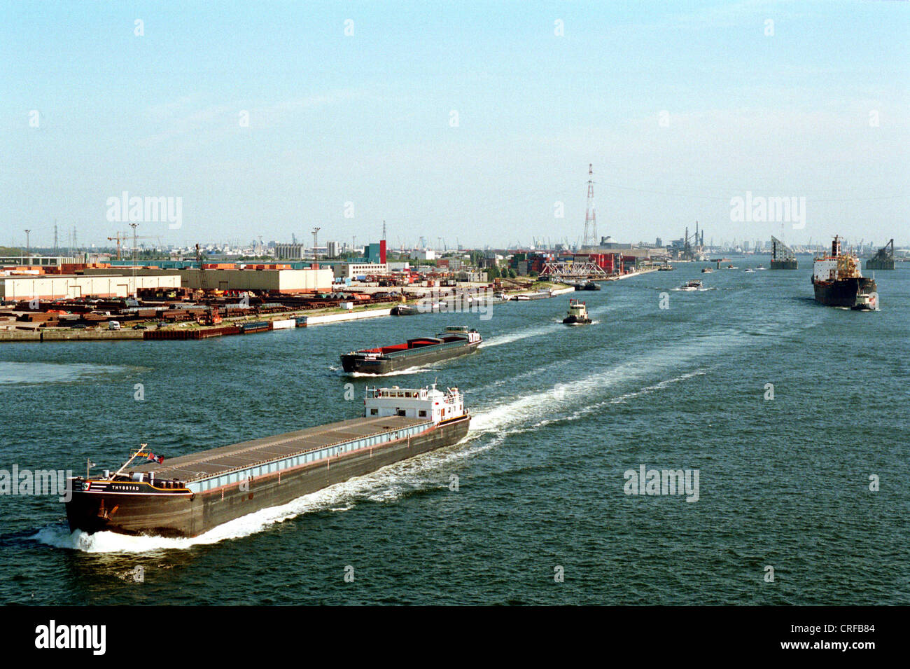 Belgium, vessel traffic in the port of Antwerp Stock Photo - Alamy