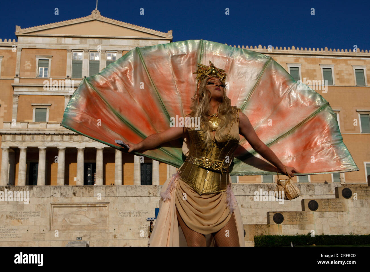 Gay community in Greece parades in the center of Athens Stock Photo - Alamy