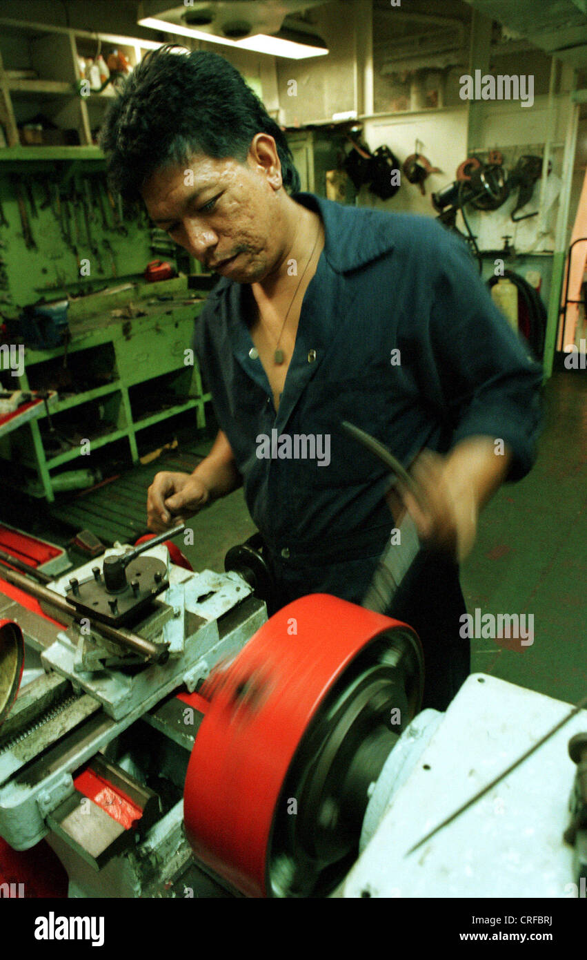 Antwerp, Belgium, repair work of a machinist Stock Photo - Alamy