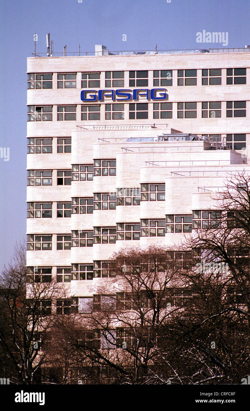 Berlin, Germany, headquarters of GASAG Shell House Stock Photo - Alamy
