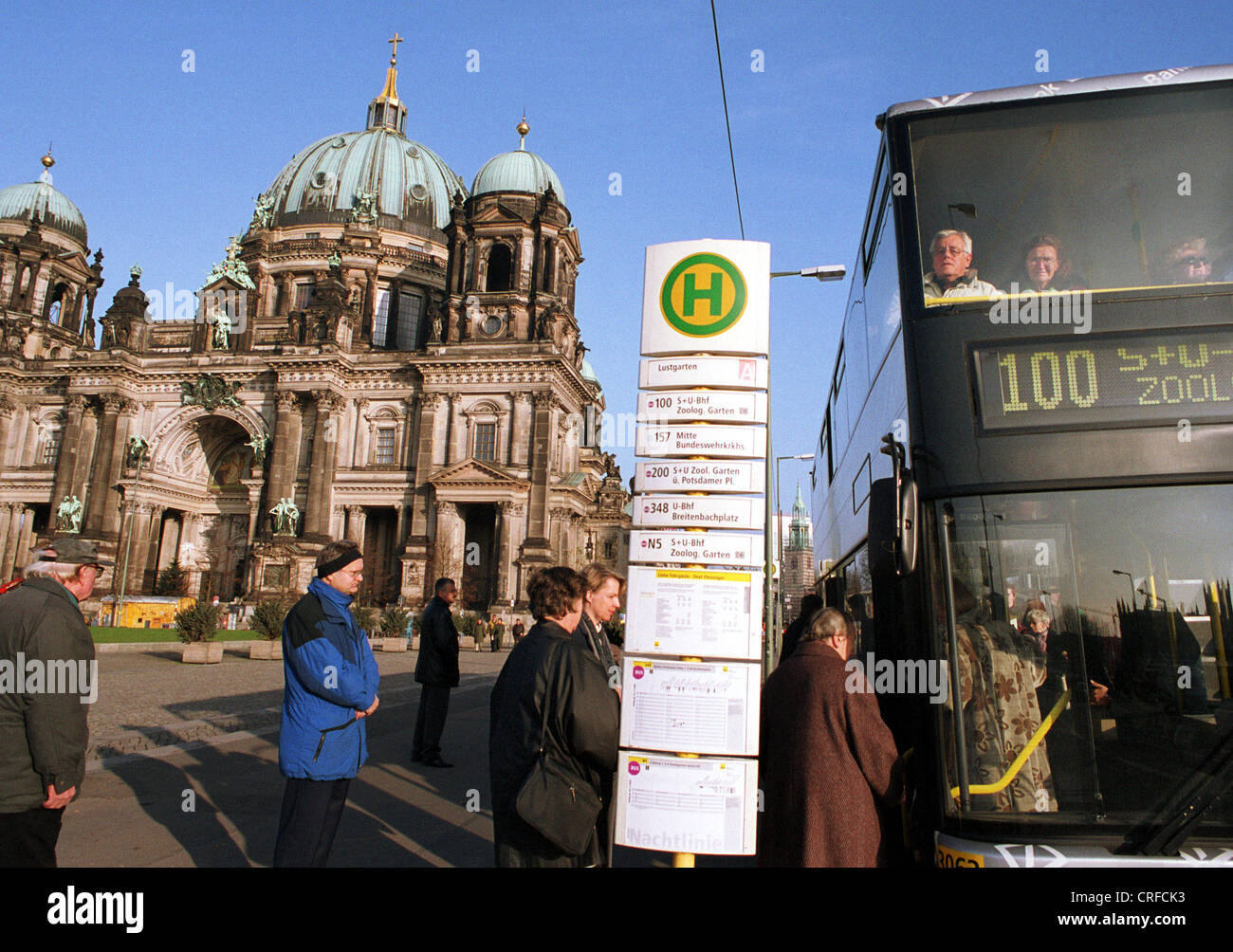 Berlin, Germany, the tourist line of the BVG Berlin Cathedral Stock ...