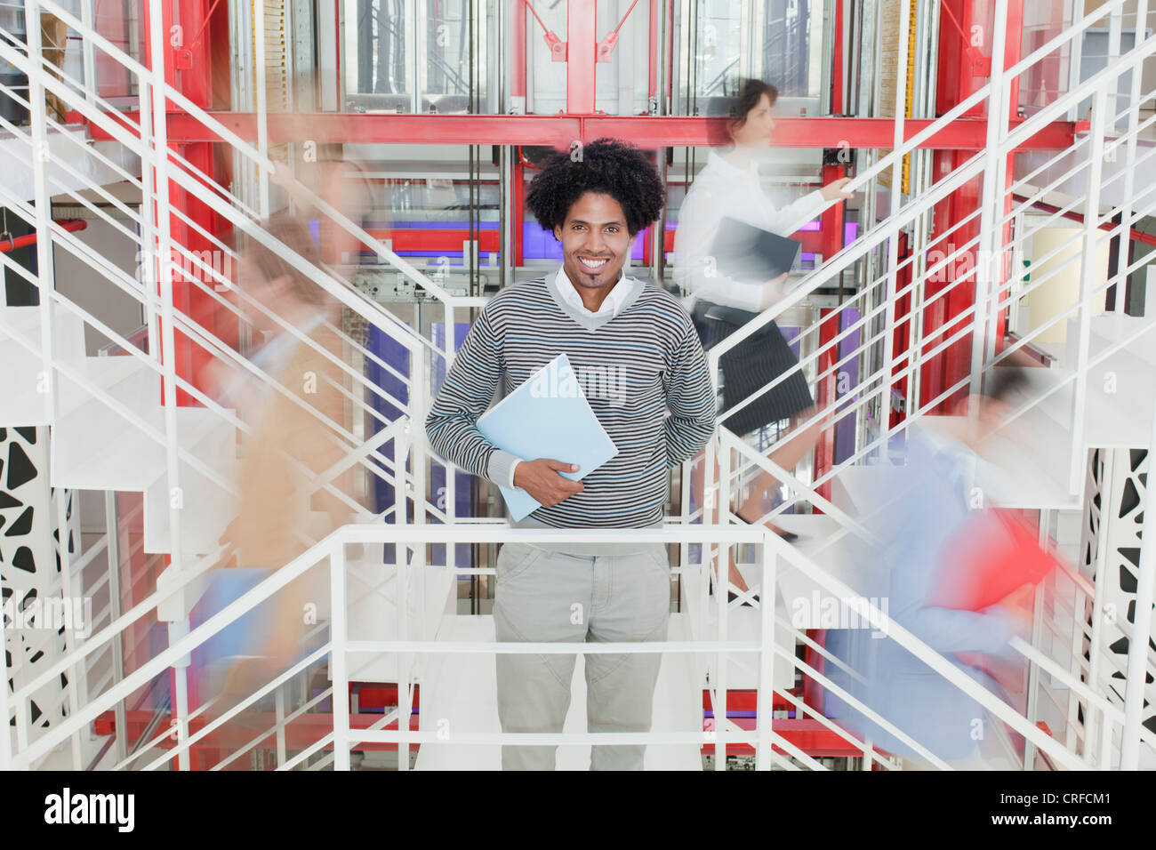 Time lapse people on stairs hi-res stock photography and images - Alamy
