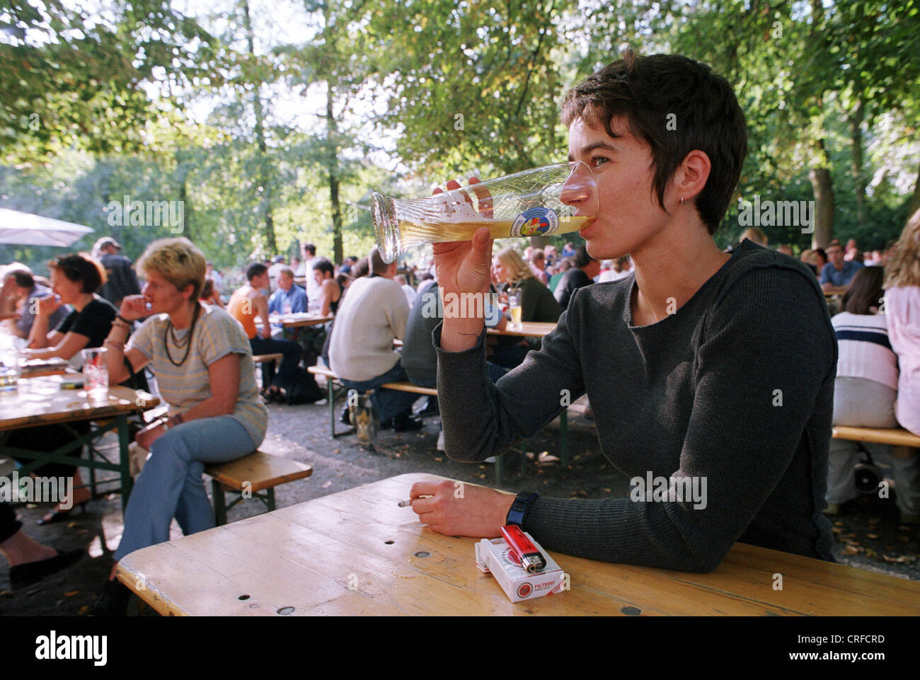 Berlin germany woman smoking cigarette hi-res stock photography and ...