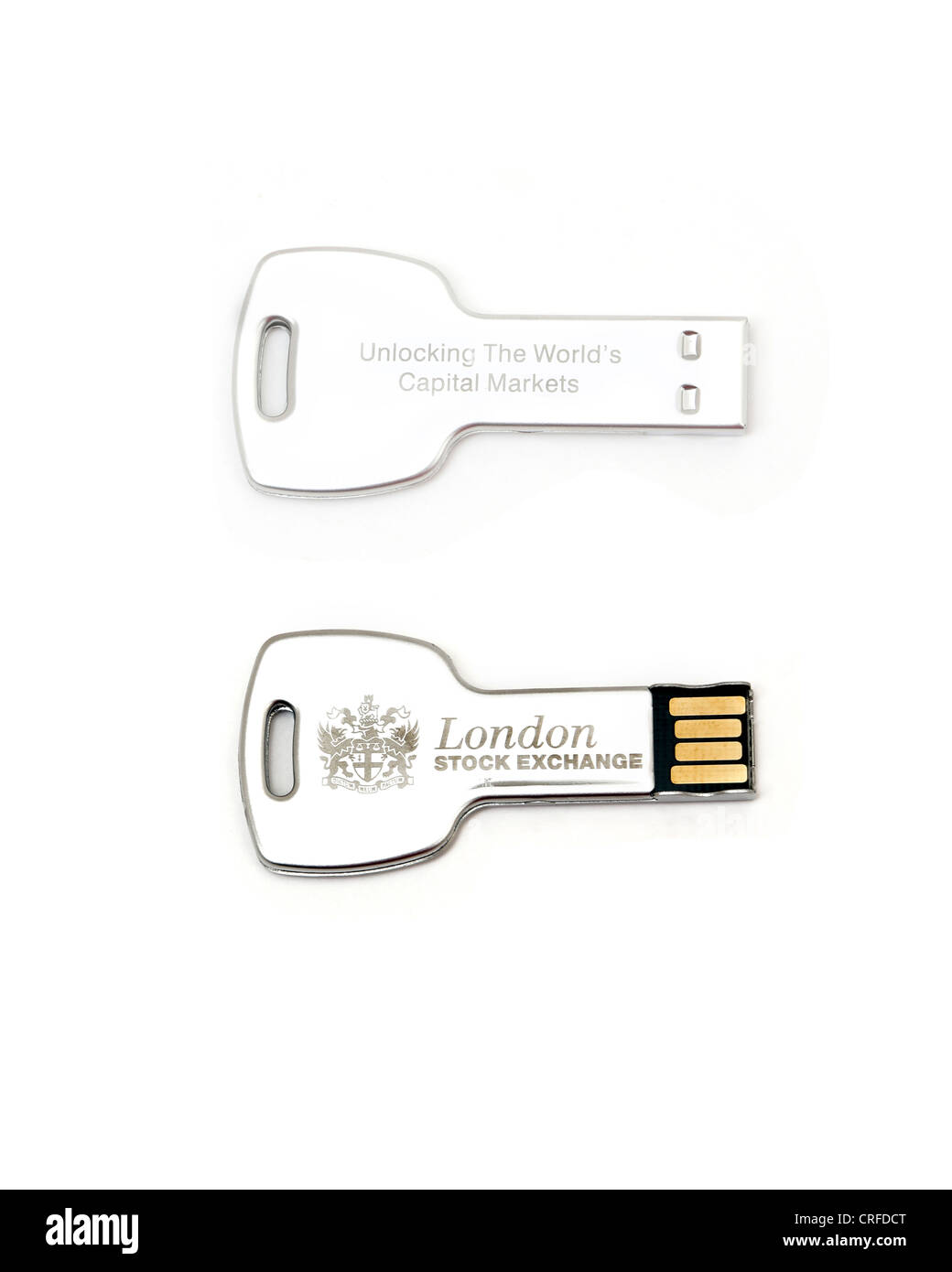 USB Keys With Promotional Logo For London Stock Exchange Stock Photo ...