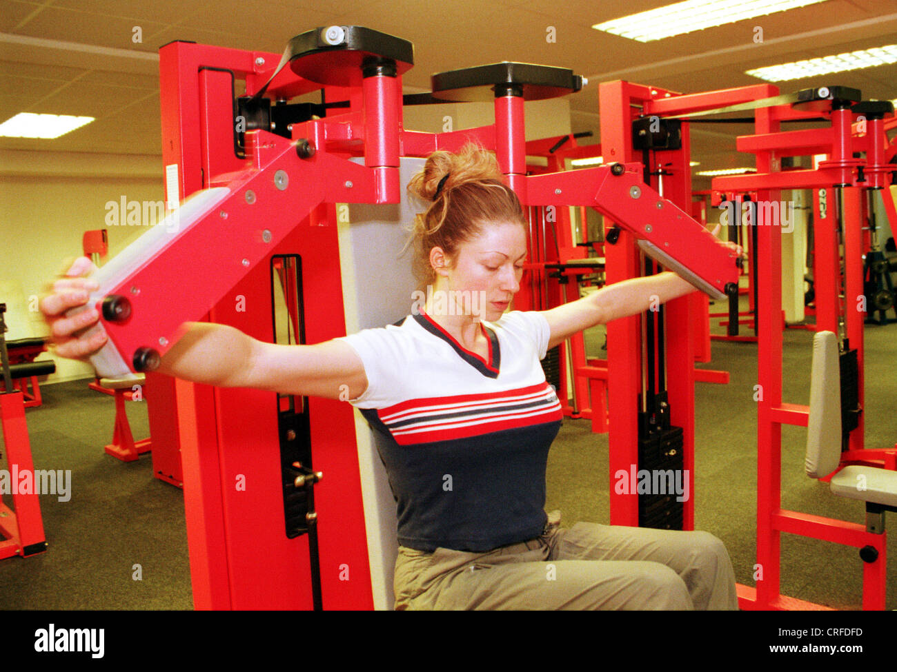 Berlin, Germany, young woman trained in the gym-FIT Stock Photo - Alamy