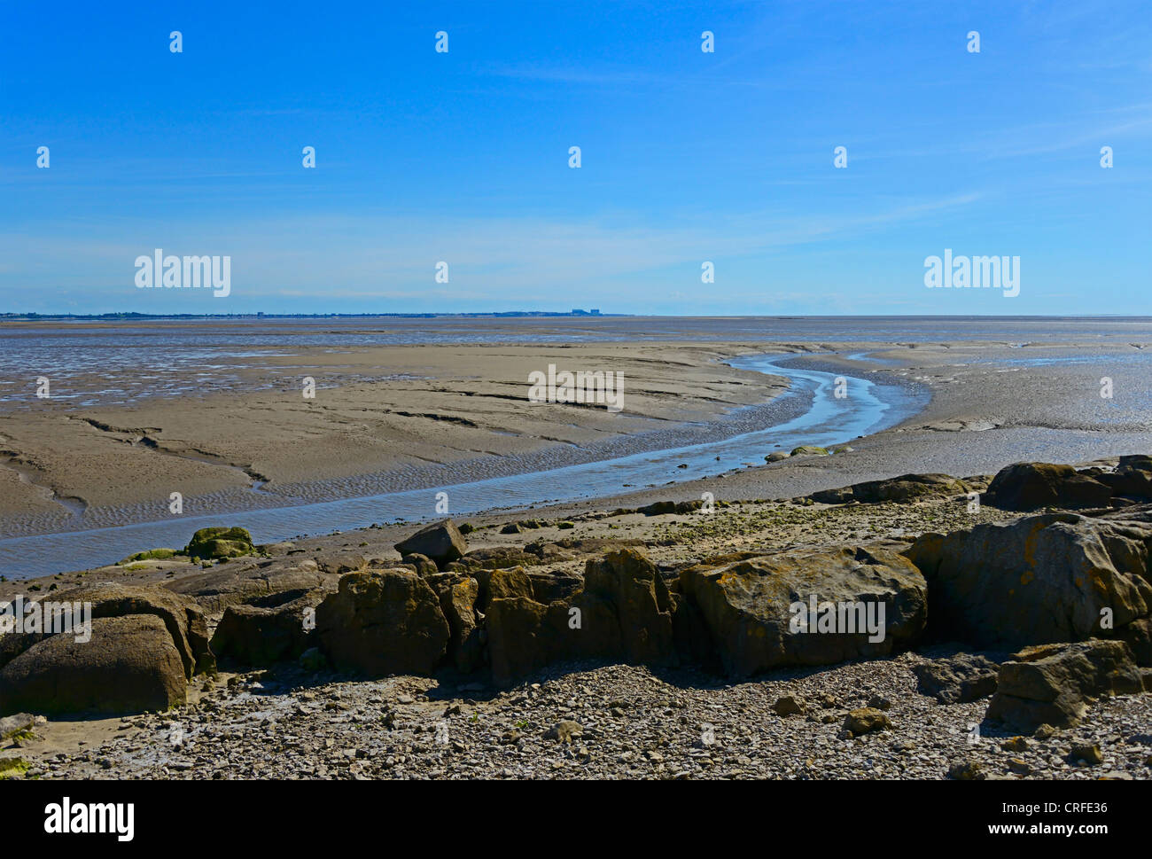 Morecambe Bay. Jenny Brown's Point, Silverdale, Lancashire, England ...