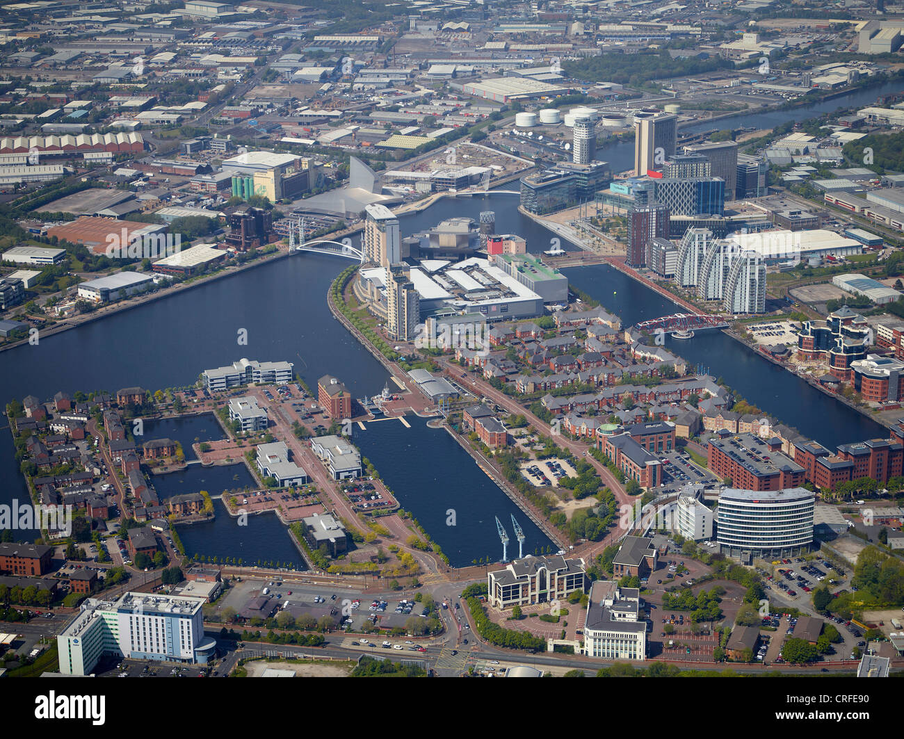 Salford Quays, Salford, Manchester, North West England, including the ...