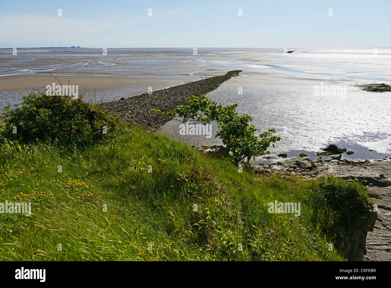 Morecambe Bay. Jenny Brown's Point, Silverdale, Lancashire, England ...
