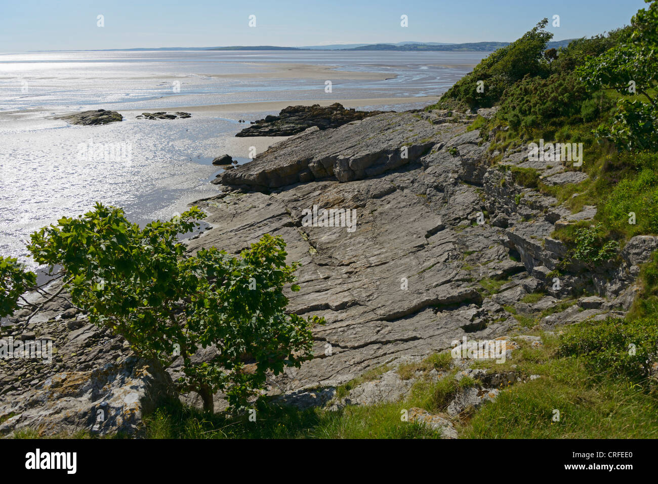 Morecambe Bay. Jenny Brown's Point, Silverdale, Lancashire, England ...