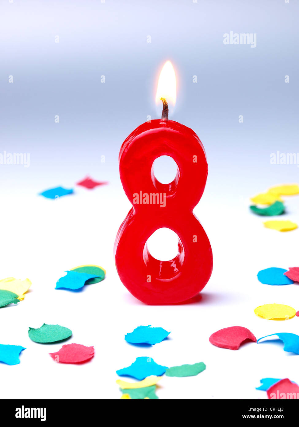 Birthday cake eight candles hi-res stock photography and images - Alamy