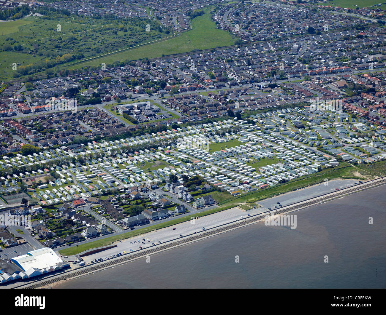 Prestatyn, North Wales, UK, from the air Stock Photo - Alamy