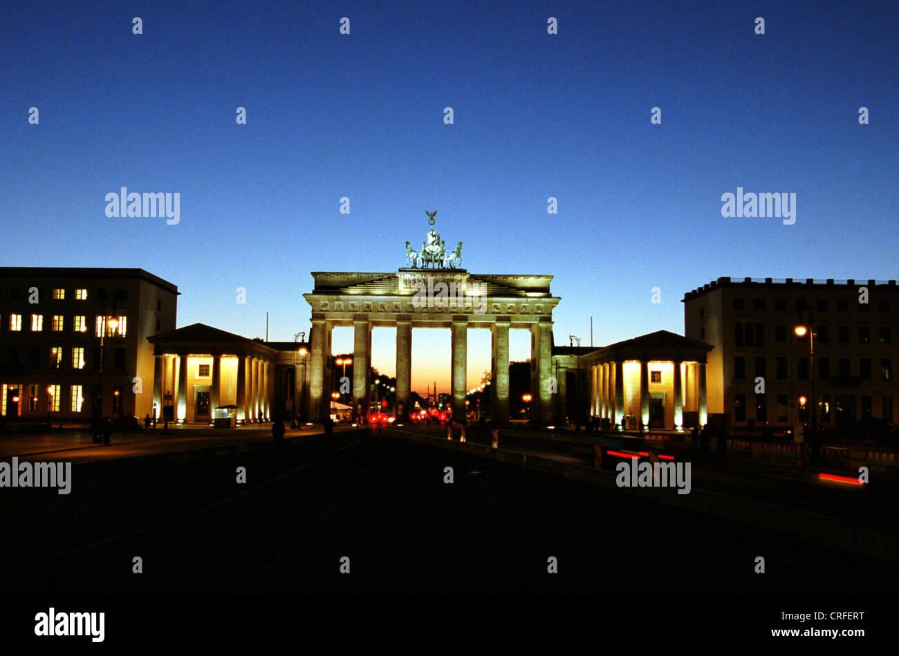 Berlin, Germany, Brandenburg Gate in Abenddaemmerung Stock Photo - Alamy