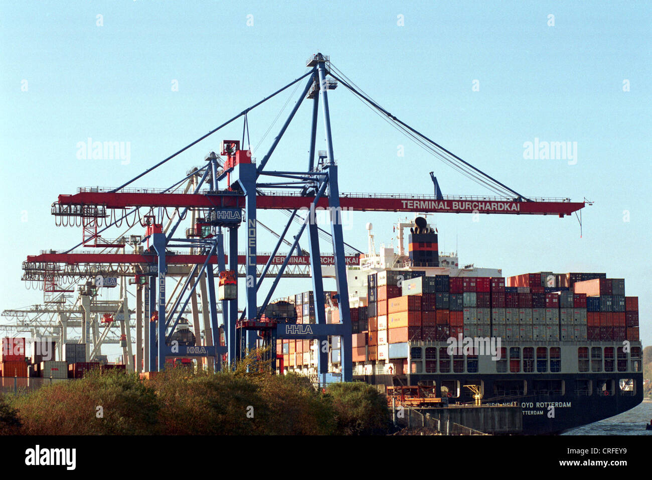 Hamburg, Germany, Container Terminal in the Port Stock Photo - Alamy
