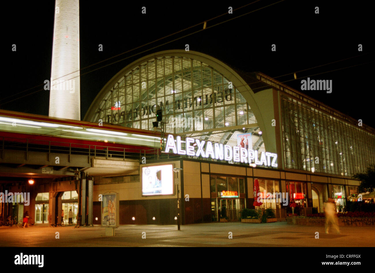 Berlin, Germany, the Alexanderplatz station at night Stock Photo - Alamy