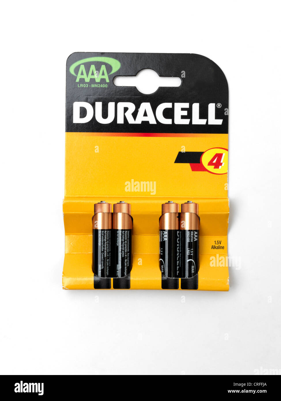 Duracell AAA Batteries In Packaging Proctor And Gamble Product Stock ...